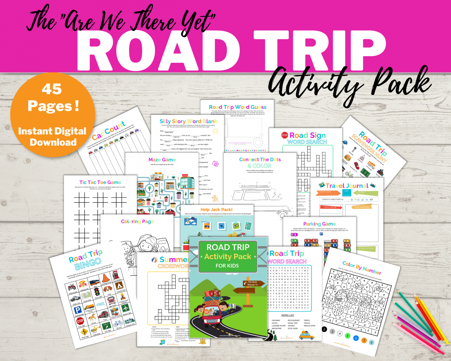 35+ Absolutely Best Road Trip Activities Kids Will Love! - Bon Voyage ...